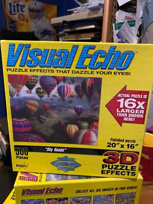SKY ROADS-----VISUAL ECHO --500 PIECE 3D PUZZLE--USED | eBay