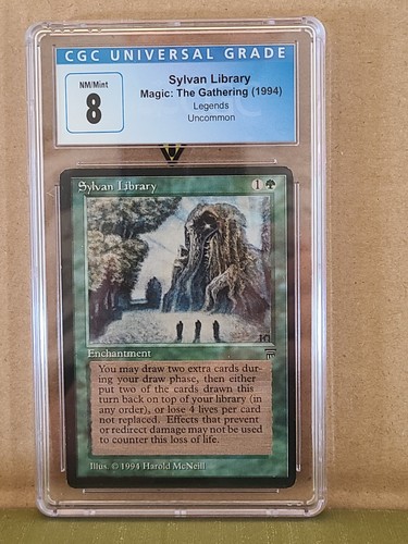 MTG Legends Edition Sylvan Library CGC Graded 8 Mint | eBay