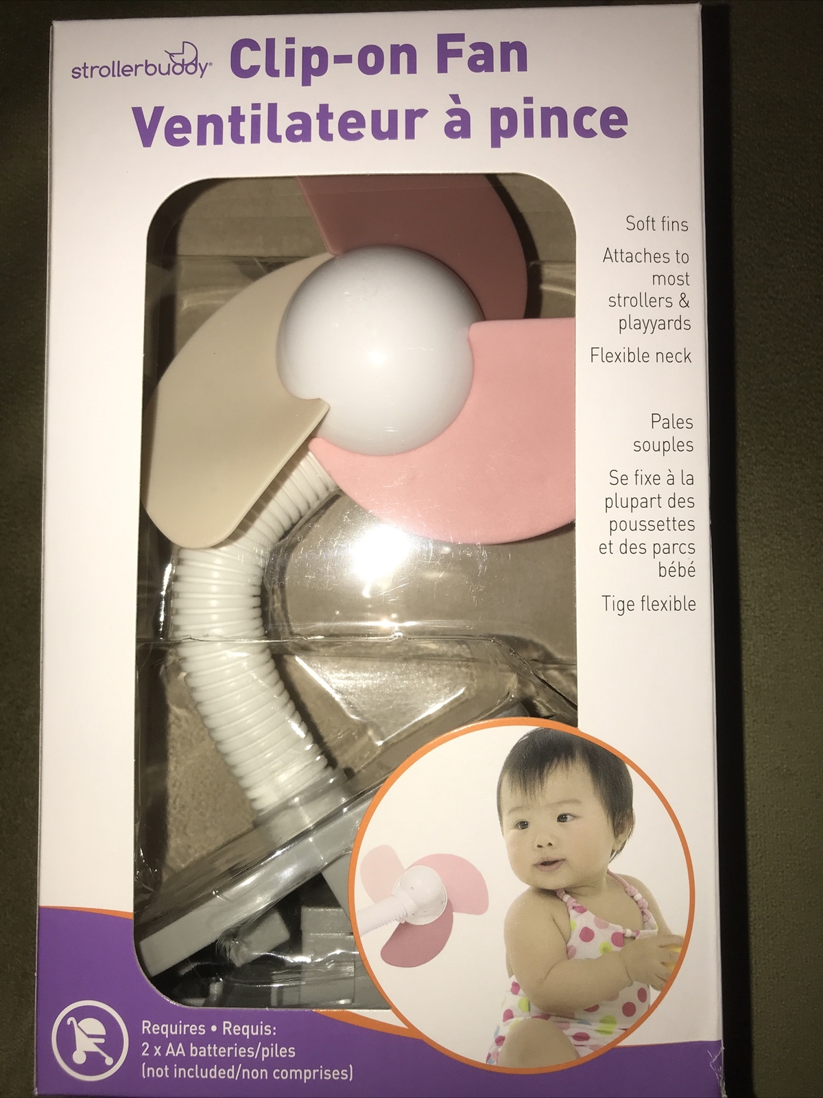 Dreambaby Deluxe EZY-Fit Clip on Fan with Soft Fins - Perfect for ...