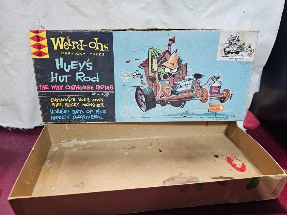 1963 Weird-Oh’s model kit Huey’s Hut Rod Hawk Vintage JUST EMPTY BOX | eBay
