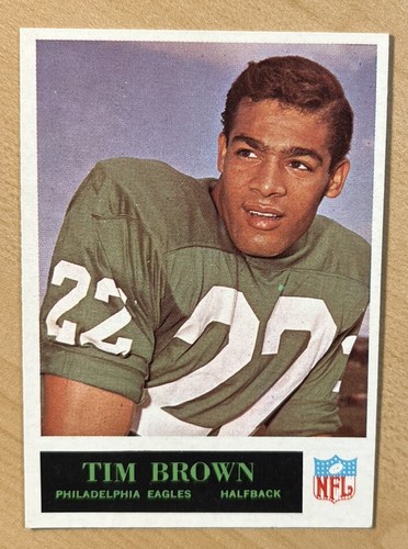 Tim Brown 1965 Philadelphia Football Card #130, NM-MT, Philadelphia ...