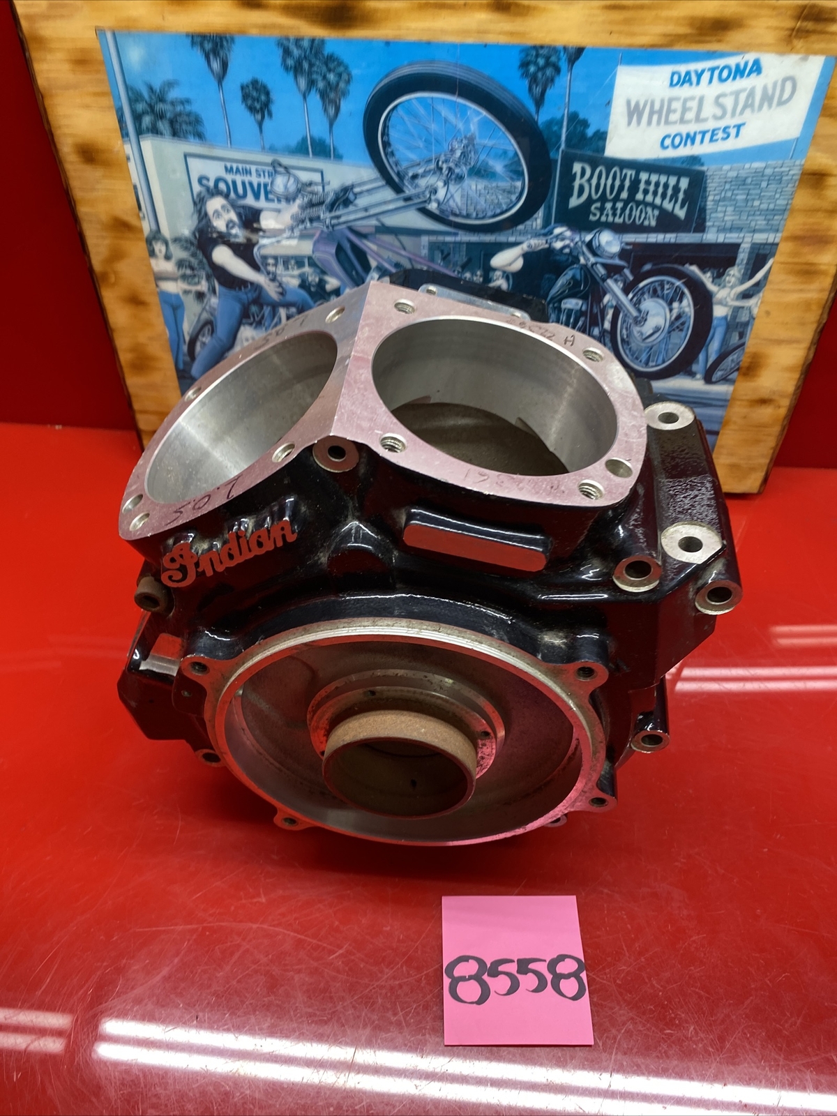 indian engine cases bottle cap left right motor Motor S&S Harley BLEM ...