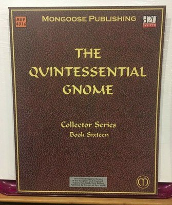 QUINTESSENTIAL GNOME Dungeons & Dragons English RPG Collectors D&D ...