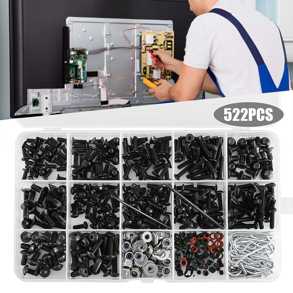 522pcs/Set Screw Kit Repair Screws Tool For 1/10 RC Car Traxxas TRX-4 ...