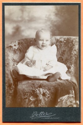 Livingston MT, Portrait of a Baby, by Potter, circa 1900 | eBay