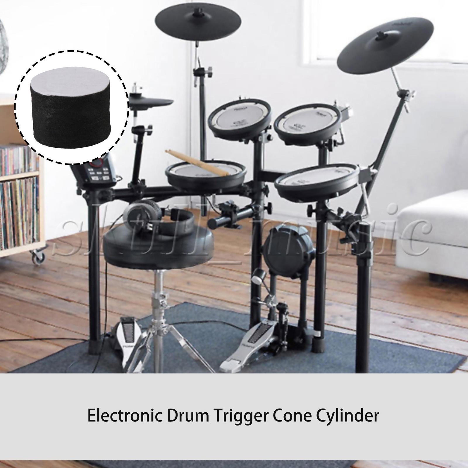 10Pieces Piezo Trigger Cone Cylinder Kit for Electronic Drum Instrument ...
