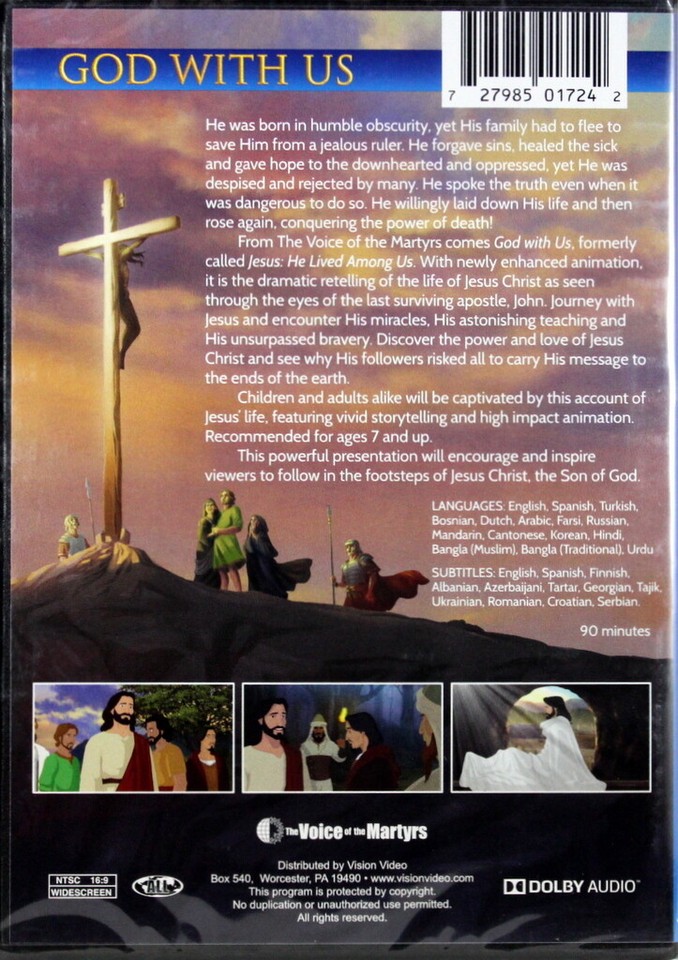 God With Us The Voice Of The Martyrs Brand NEW Christian Kids Animated ...