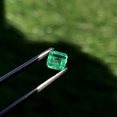 0.55 Ct Natural Faceted Emerald Jewlery Ring Loose Gemstone Swat ...