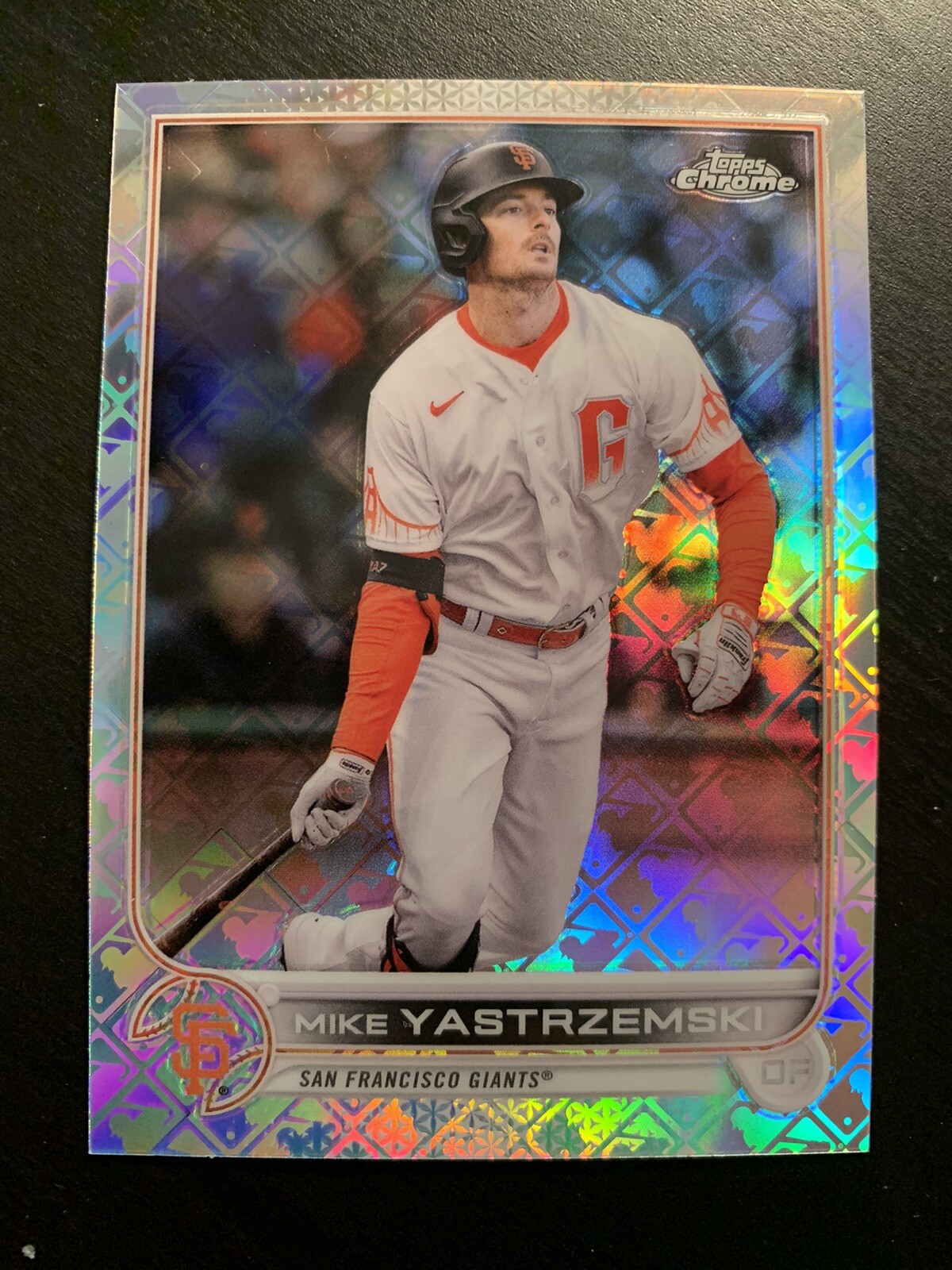2022 Topps Chrome Logofractor Mike Yastrzemski #67 San Francisco Giants ...