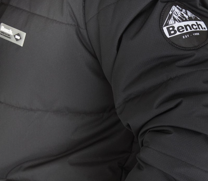 Bench Mens Koufax Padded Parka Black | eBay UK