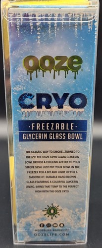 YELLOW OOZE CRYO Freezable Glycerin Glass Hand Art Hookah Pipe NEW IN BOX | eBay