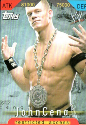 2006 Konami Insider Topps WWE Restricted Access Card Game John Cena ...