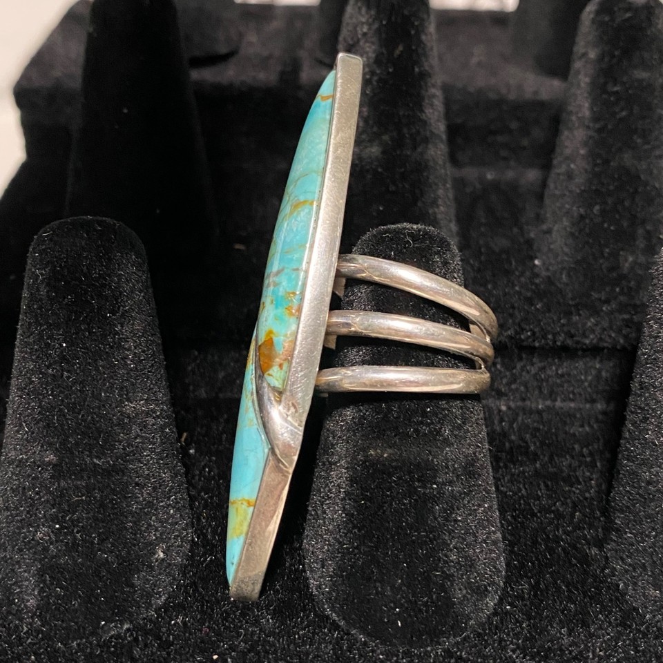 Ring Turquoise Sterling Silver Size 7 Mine Finds Jay King DTR China 925 ...