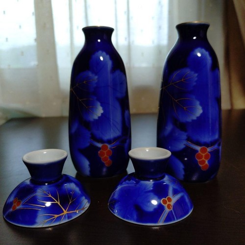 Fukagawa Seiji Grape Sake Bottle Tokkuri Cup Guinomi Ochoco Drinking ...