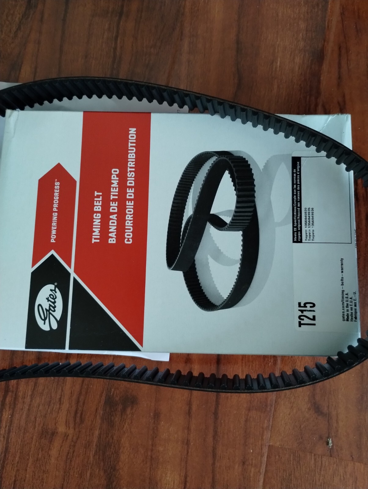 Engine Timing Belt-High Performance Automotive Timing Belt Gates T215RB ...