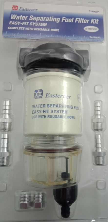Marine Water Separating Fuel Filter Kit Easy-Fit Mini System Complete ...