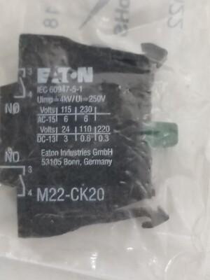 Eaton M22-CK20 Contact Block-2NO | eBay