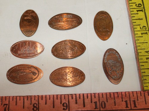 Lot of 8 Assorted Elongated Souvenir Penny's, Seattle Alaska Ellis ...