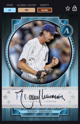 [DIGITAL CARD] Topps Bunt 2020 RANDY JOHNSON ICONIC FIVE STAR SIG ...