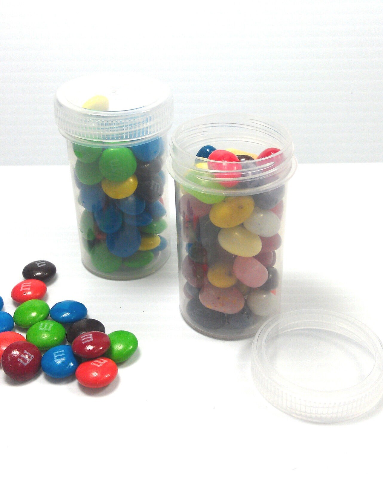 15 Storage Tubes CLEAR JARS Pill Bottles Container Vial 3814 DecoJars 1 ...