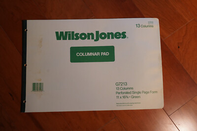 Forms & Record Keeping - Wilson Jones Columnar Pad