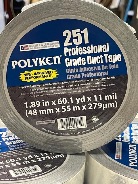 Polyken 251 - 2" x 60yd Metallized Duct Tape for sale online | eBay