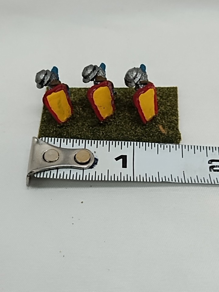 Lot Of (4) 15MM Late Medieval Shield Infantry Wargaming Miniatures ...