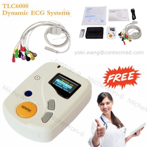TLC6000 Dynamic Holter ECG/EKG, 12 Lead 24 hours Recorder Analyzer System, PC SW 6945040100430| eBay