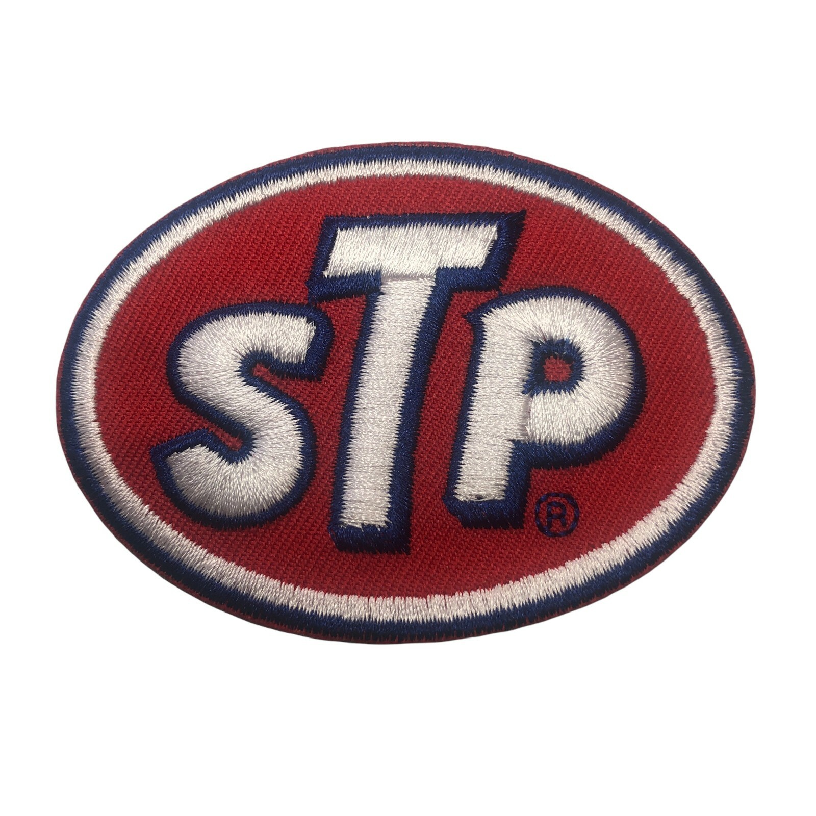 Red White & Blue STP Patch Embroidered Iron On Sew Badge Car Auto ...