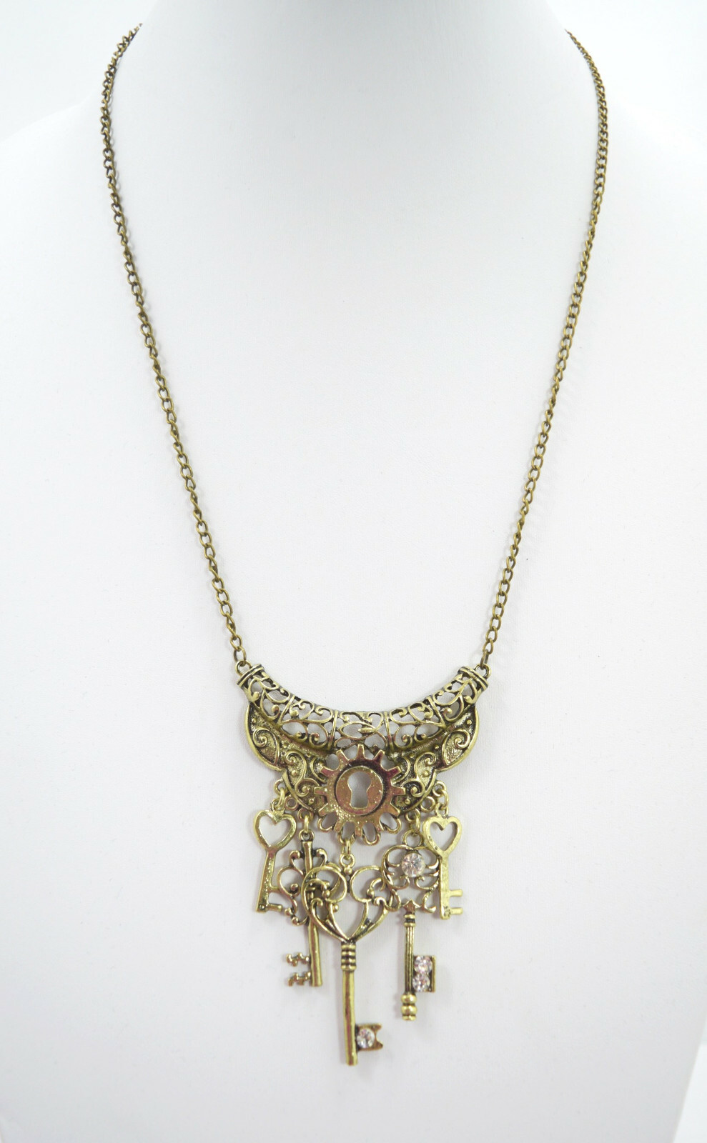 Steampunk Vintage Key To Your Heart Antique Keys Cog Charm Pirate Keys ...