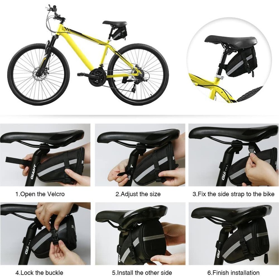 Bike Repair Tool Kits Saddle Bag 16 in 1 Multi Function Kit Portable ...