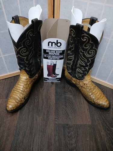 Vintage Tony Lama Back Cut Python Snakeskin Boots - Mens 9.5D | eBay