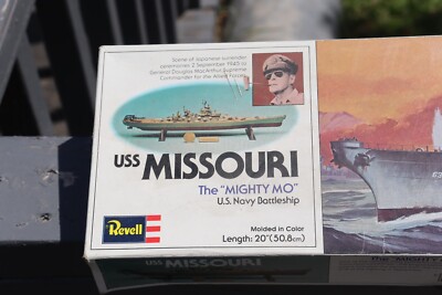 1977 Revell USS Missouri H-301 Model Kit - The Mighty MO U.S Navy (for ...