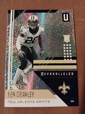 2018 KEN CRAWLEY PANINI UNPARALLELED NFL ROOKIE CARD RC #137 NEW ...