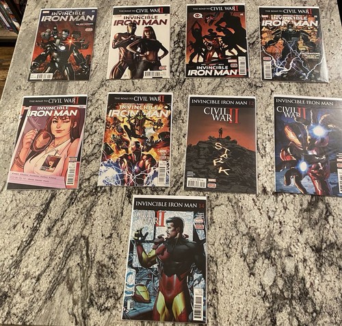 Invincible Iron Man 6 7 8 9 10 11 12 13 14 Marvel 2015 1st Riri ...