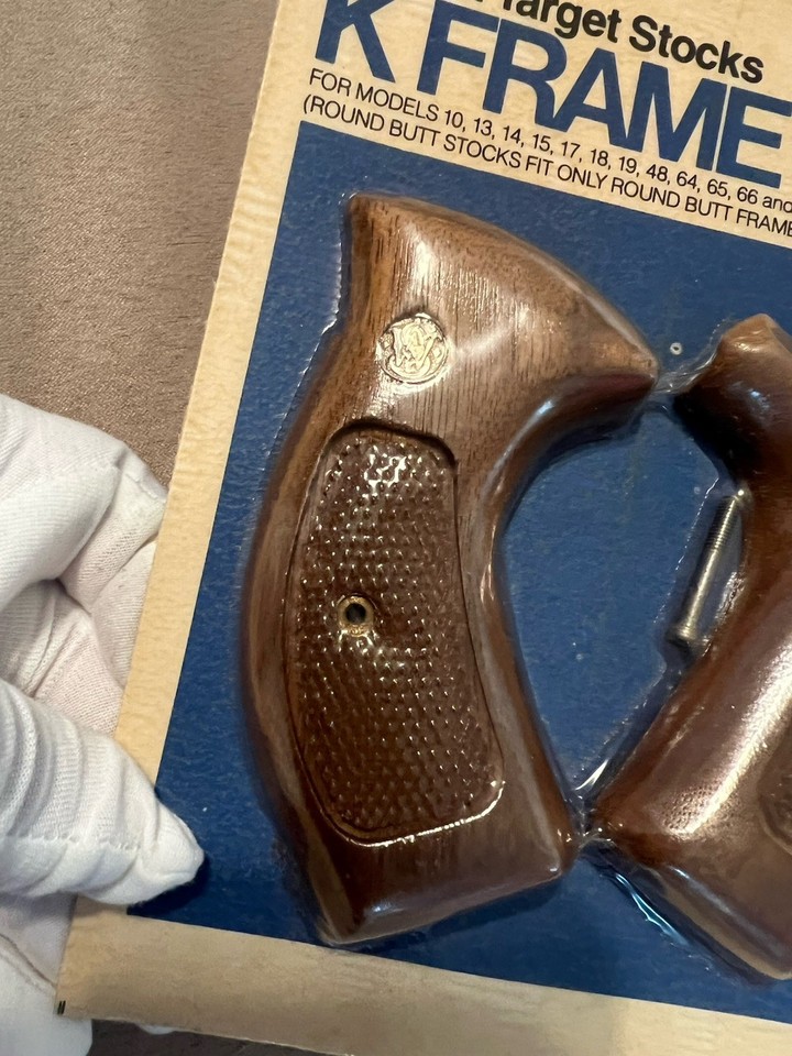 Factory Original Smith & Wesson K/L Frame Round Butt Banana Target Grips NOS ! | eBay