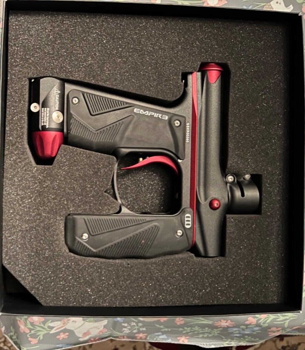 Empire Mini GS Electronic Paintball Gun Marker - Black/Red (17383) for ...