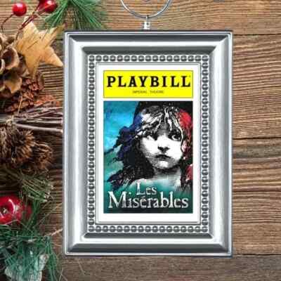 Les‎ Miserables Broadway Musical Playbill Christmas Tree Ornament Les ...