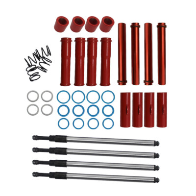Adjustable Pushrods &Push Rod Cover Complete Kit For Harley Twin Cam ...