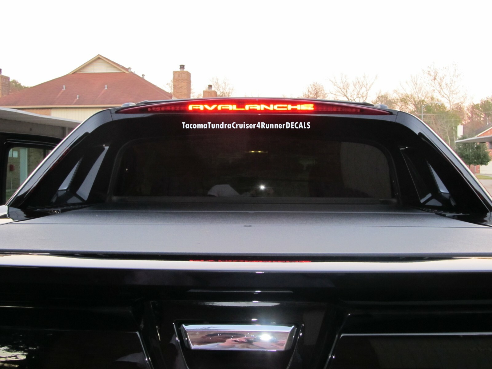 FITS Chevy Avalanche 3rd Brake Light Decal 2011 2012 2013 LTZ PAINTED ...