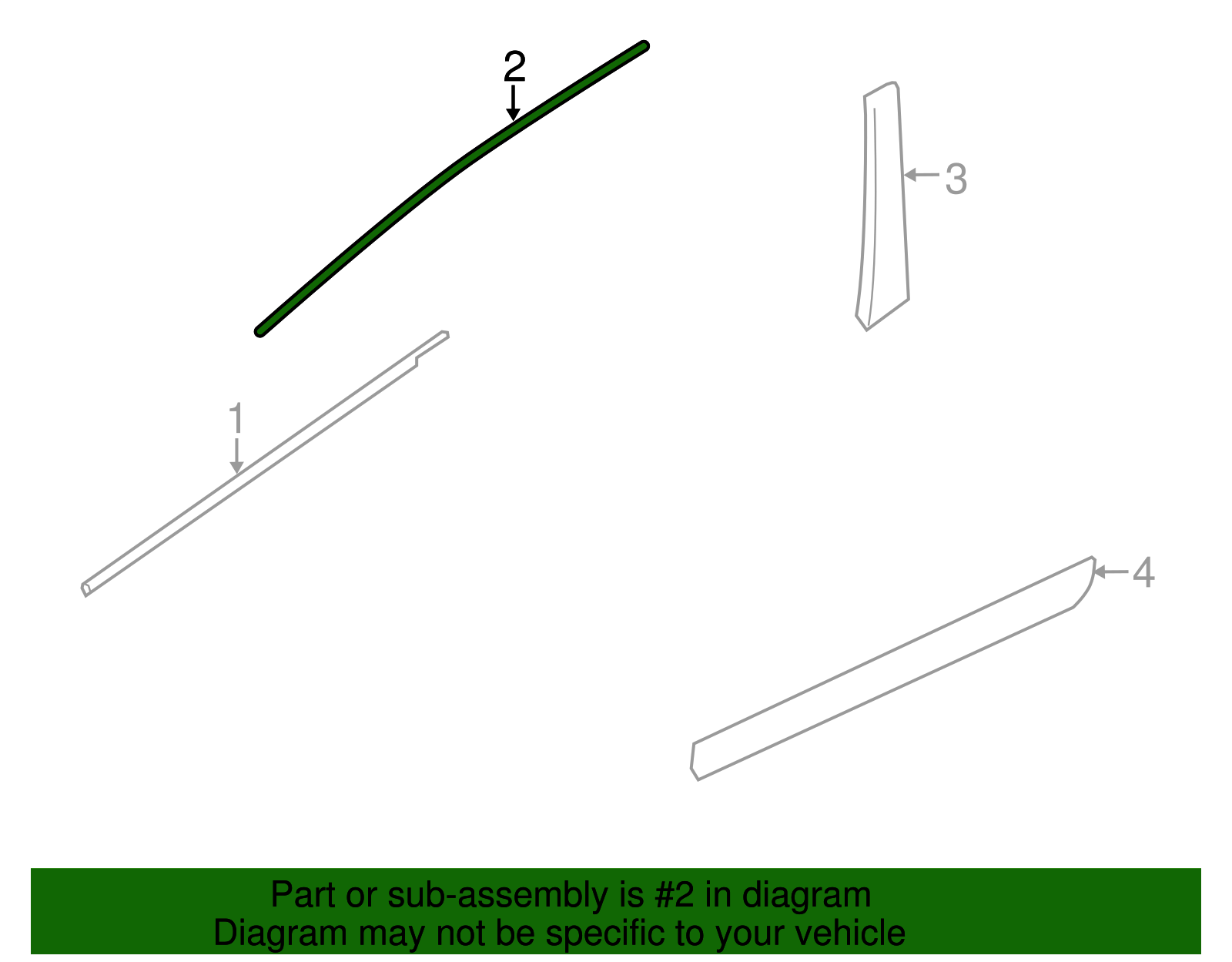 Genuine Molding Front Door Sash Front Right-hand 80282-6MT1A | eBay