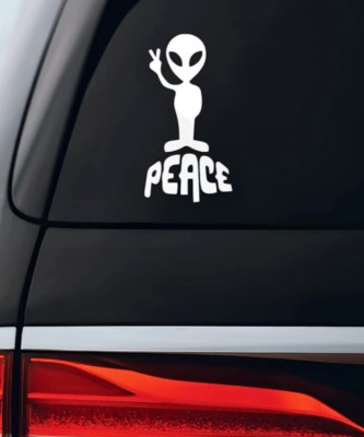 👽Alien Peace Sign👽 Sticker Car/Laptop/Wherever FREE2Ship w/TRACKING! | eBay