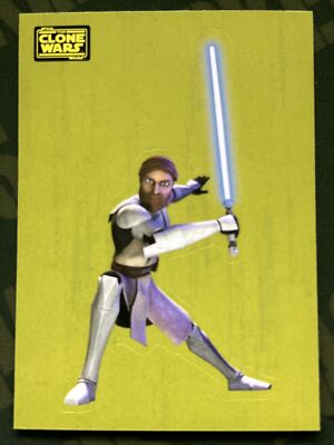 2008 Topps Star Wars The Clone Wars Stickers Obi-Wan Kenobi #19 | eBay
