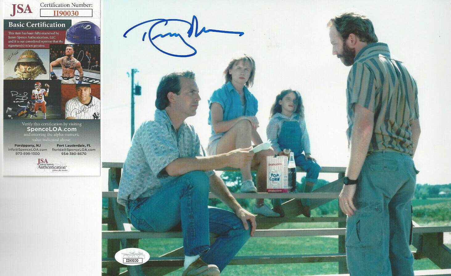 Field of Dreams Tim Busfield autographed 8x10 on field photo JSA ...