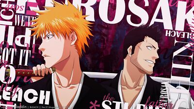 Anime bleach kurosaki ichigo isshin kurosaki Custom Gaming Mat Desk | eBay