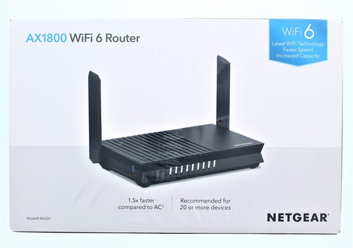 Netgear AX1800 WiFi 6 Router (RAX20) 606449144352| eBay