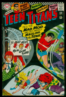 DC Comic TEEN TITANS #7 1st Mad Mod Robin Aqualad Kid Flash Wonder Girl ...