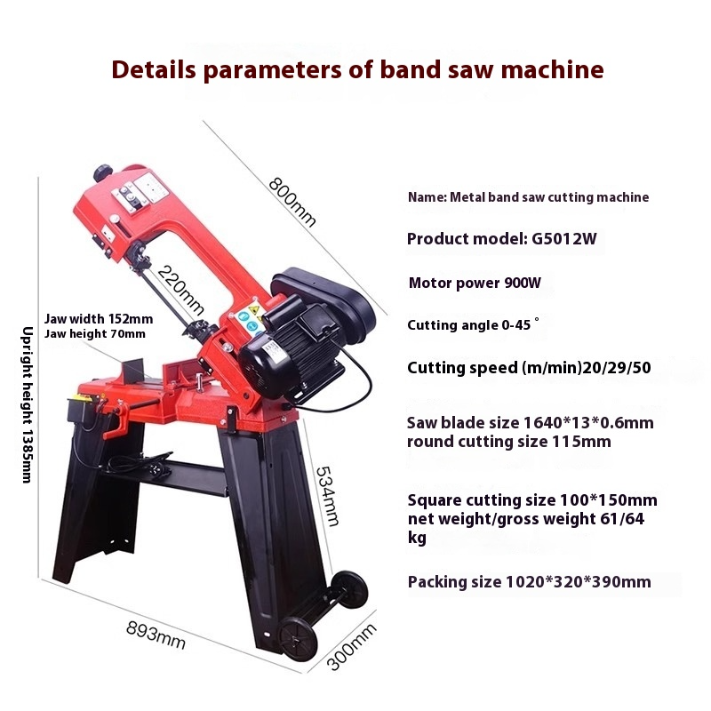 Multifunctional Band Saw Horizontal Band Cutting Machine Electric ...