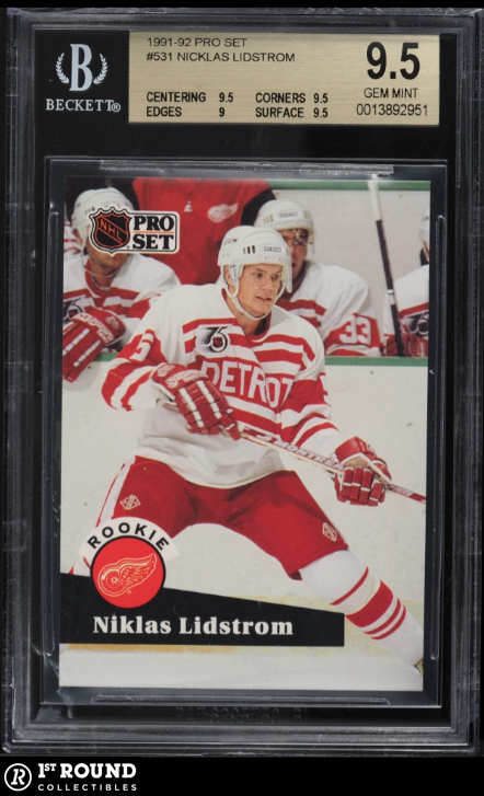 1991-92 Pro Set - #531 Nicklas Lidstrom (RC) for sale online | eBay