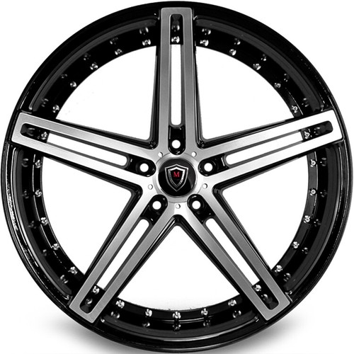 4 Wheels 22" M5334 22x9 5x114.3 Black Machined 35ET 73.1CB ...